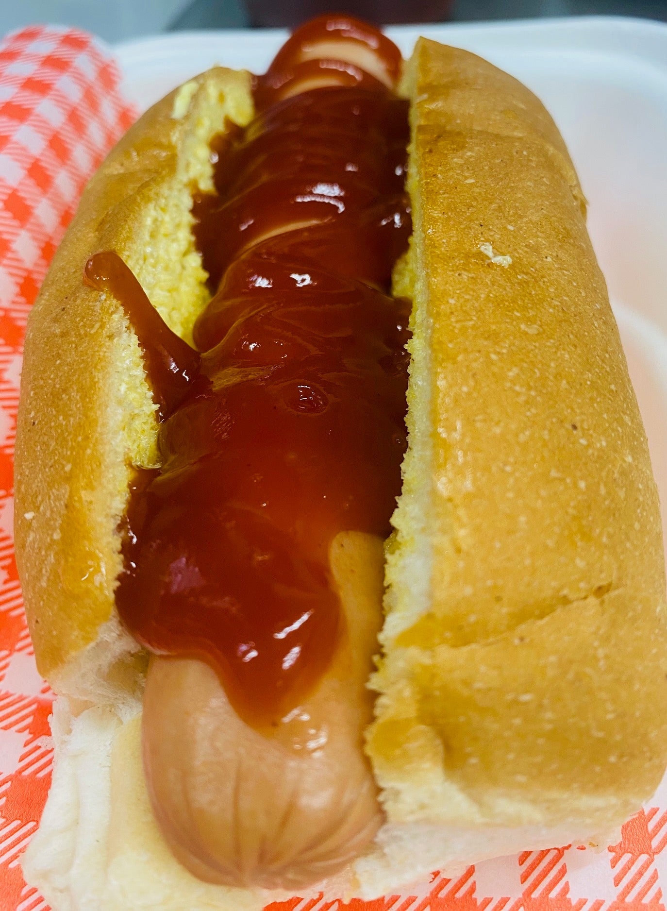 Plain Hot Dog with Sauce | Cedar Park Fish and Chips